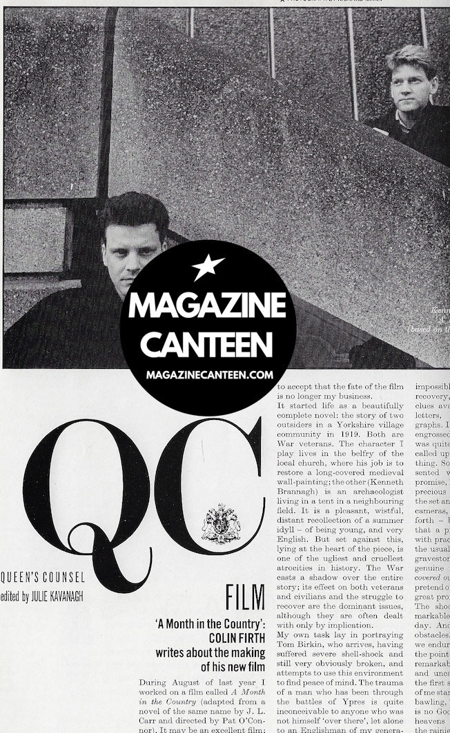 Harpers & Queen Magazine - Colin Firth NORMAN PARKINSON Jemima Burrill ...