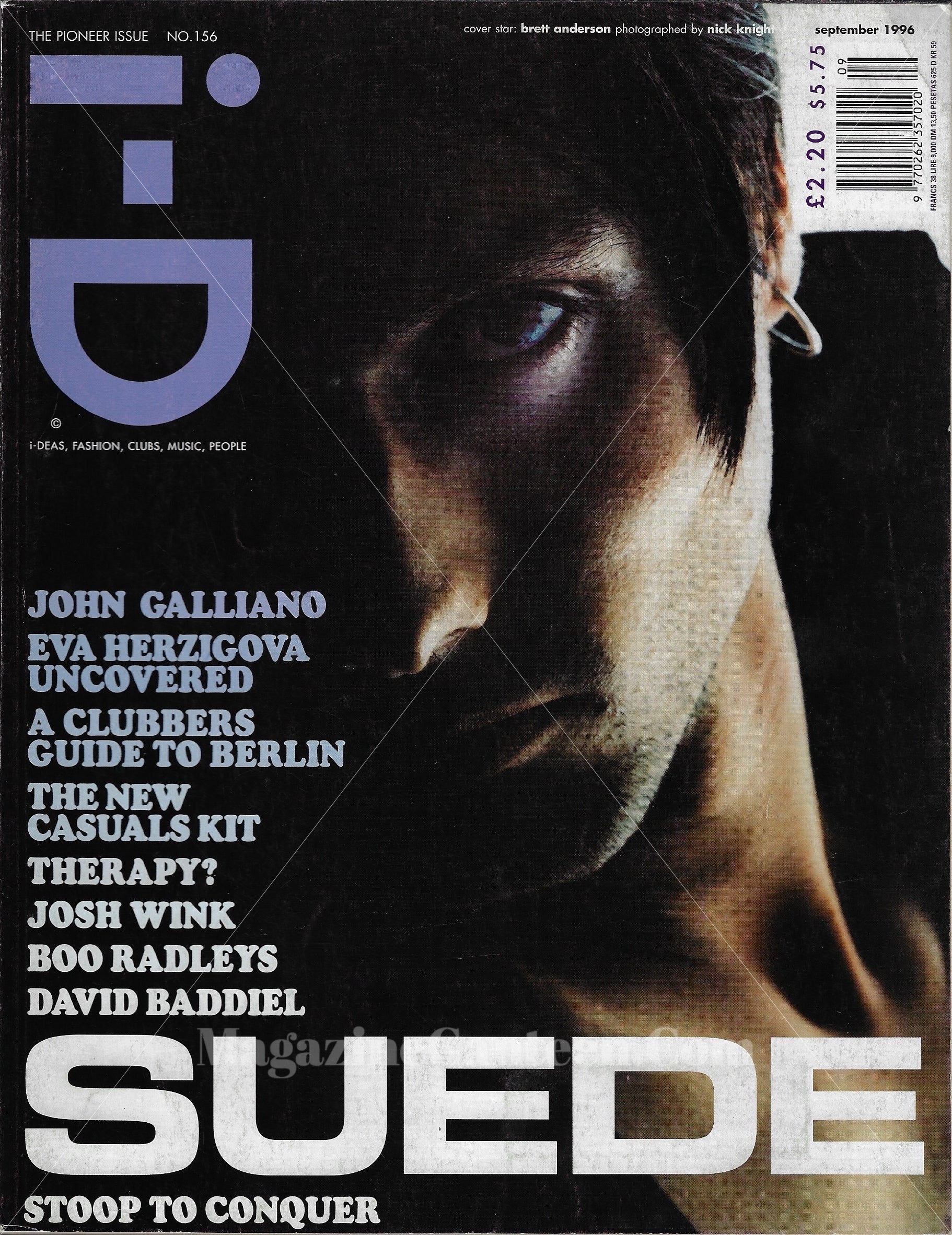 I-D Magazine 156 Brett Anderson Suede - 1996 – magazine canteen