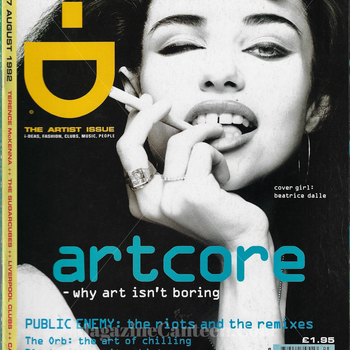 I D Magazine 107 Beatrice Dalle 1992 Magazine Canteen