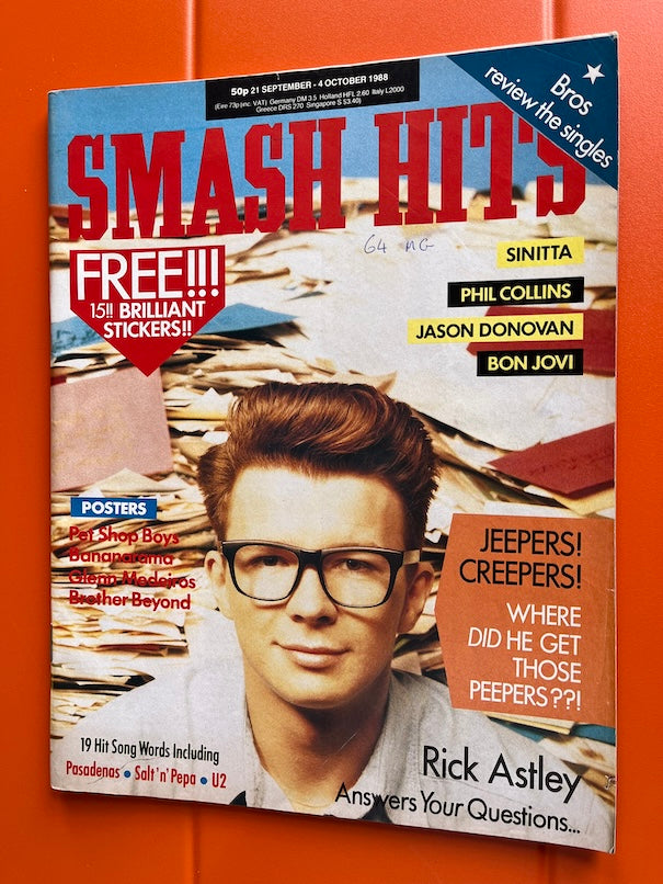 Smash Hits Magazine - Rick Astley JASON DONOVAN Bros – magazine canteen