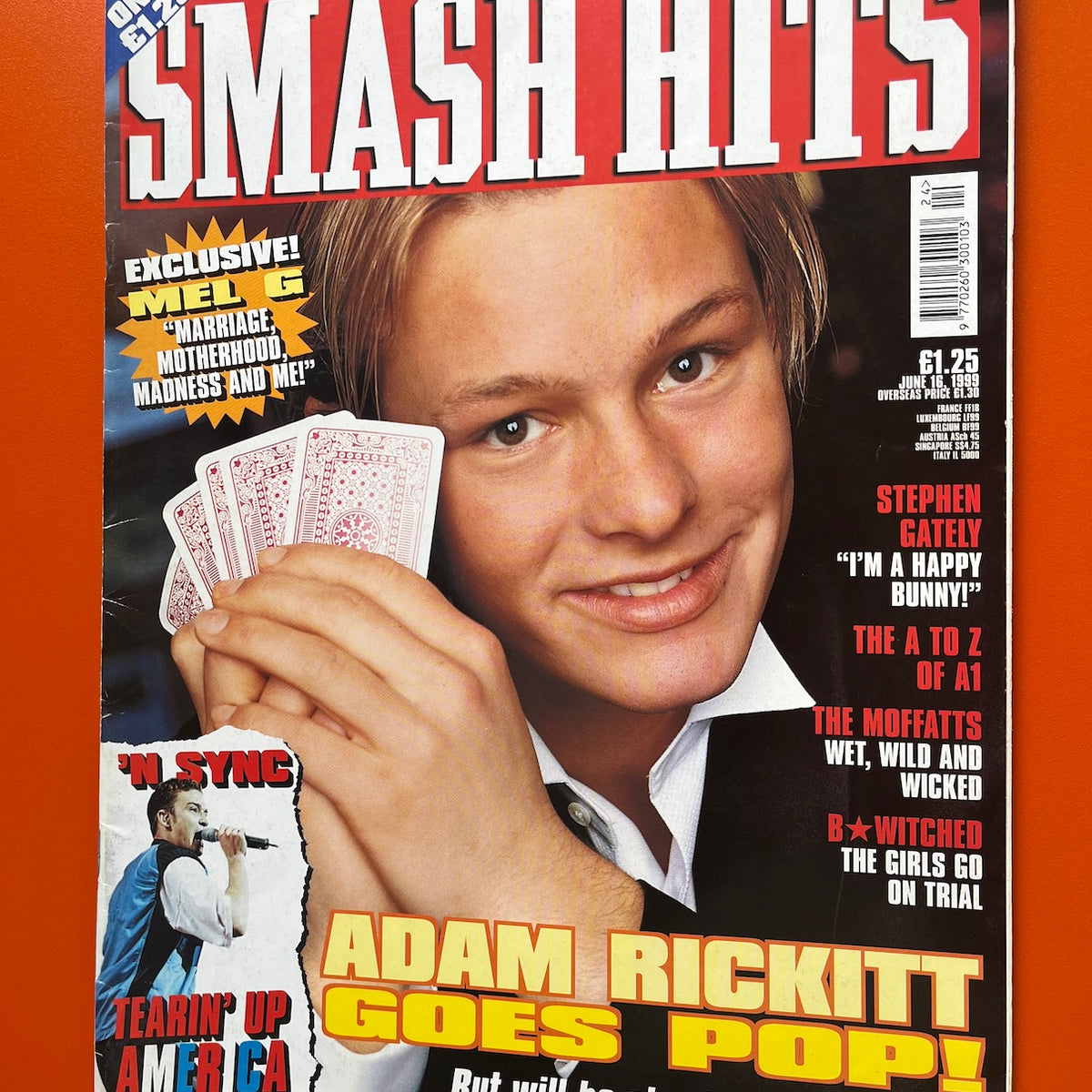 Smash Hits Magazine - Adam Rickitt MEL B Stephen Gately – magazine canteen
