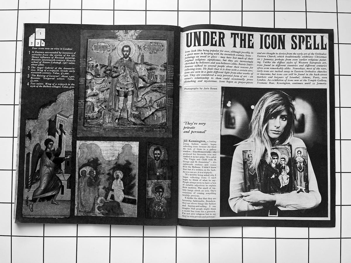 The Observer Magazine - Jill Kennington ICONS Jane Bown – magazine canteen