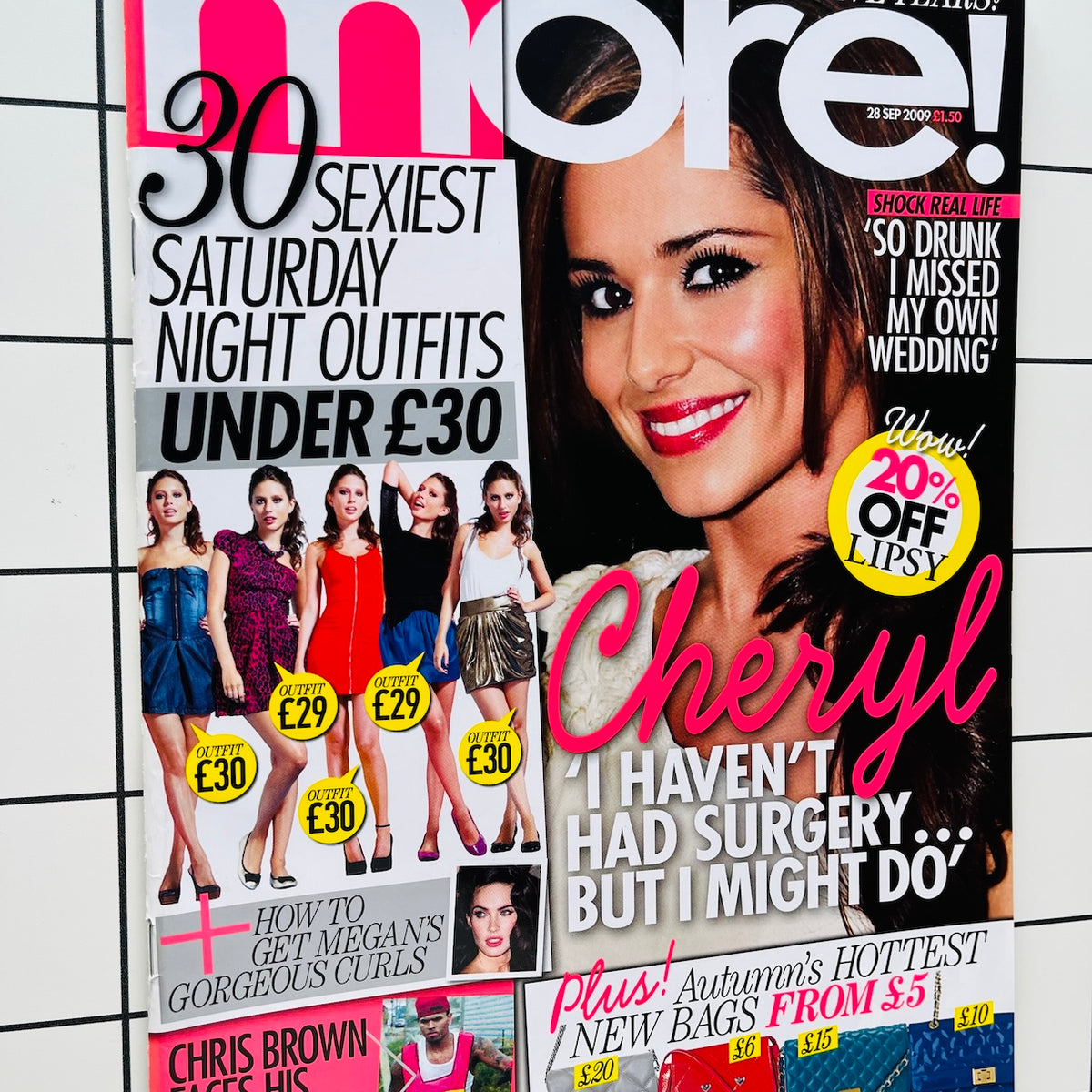 More Magazine - Cheryl Cole GIRLS ALOUD Kelly Osbourne – magazine canteen