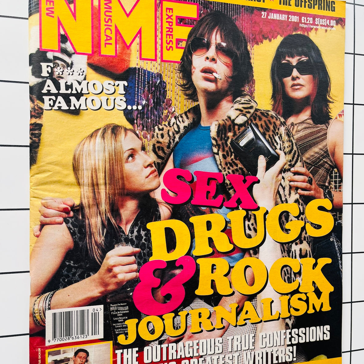 The NME Magazine - Shaun Ryder ASH Iron Maiden – magazine canteen
