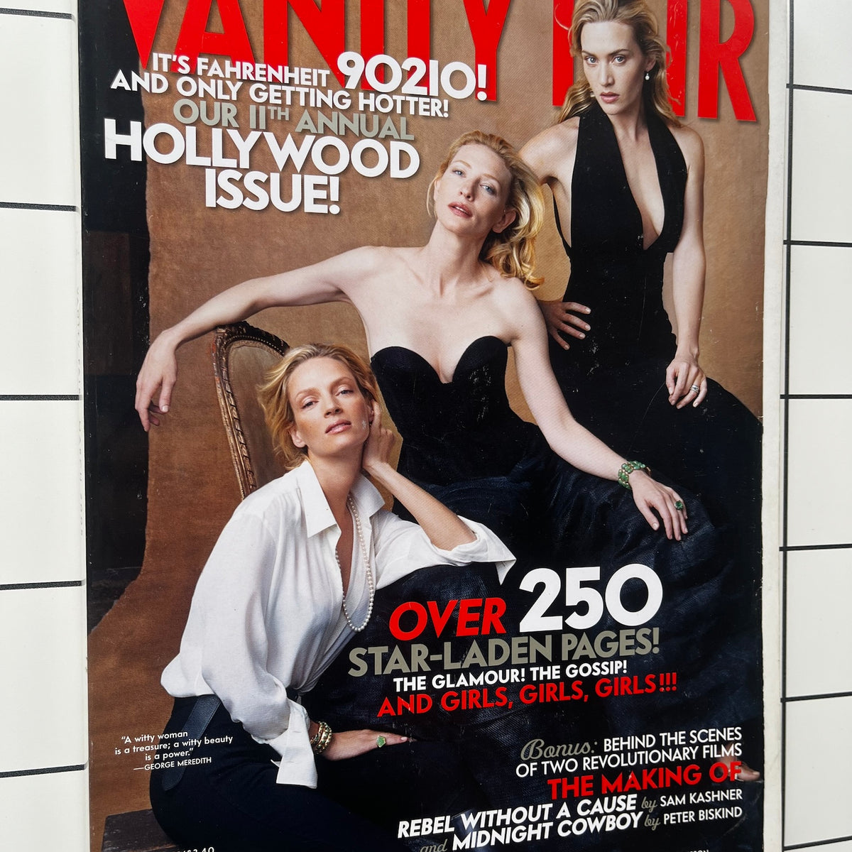 Vanity Fair Magazine - KATE WINSLET Cate Blanchett UMA THURMAN ...