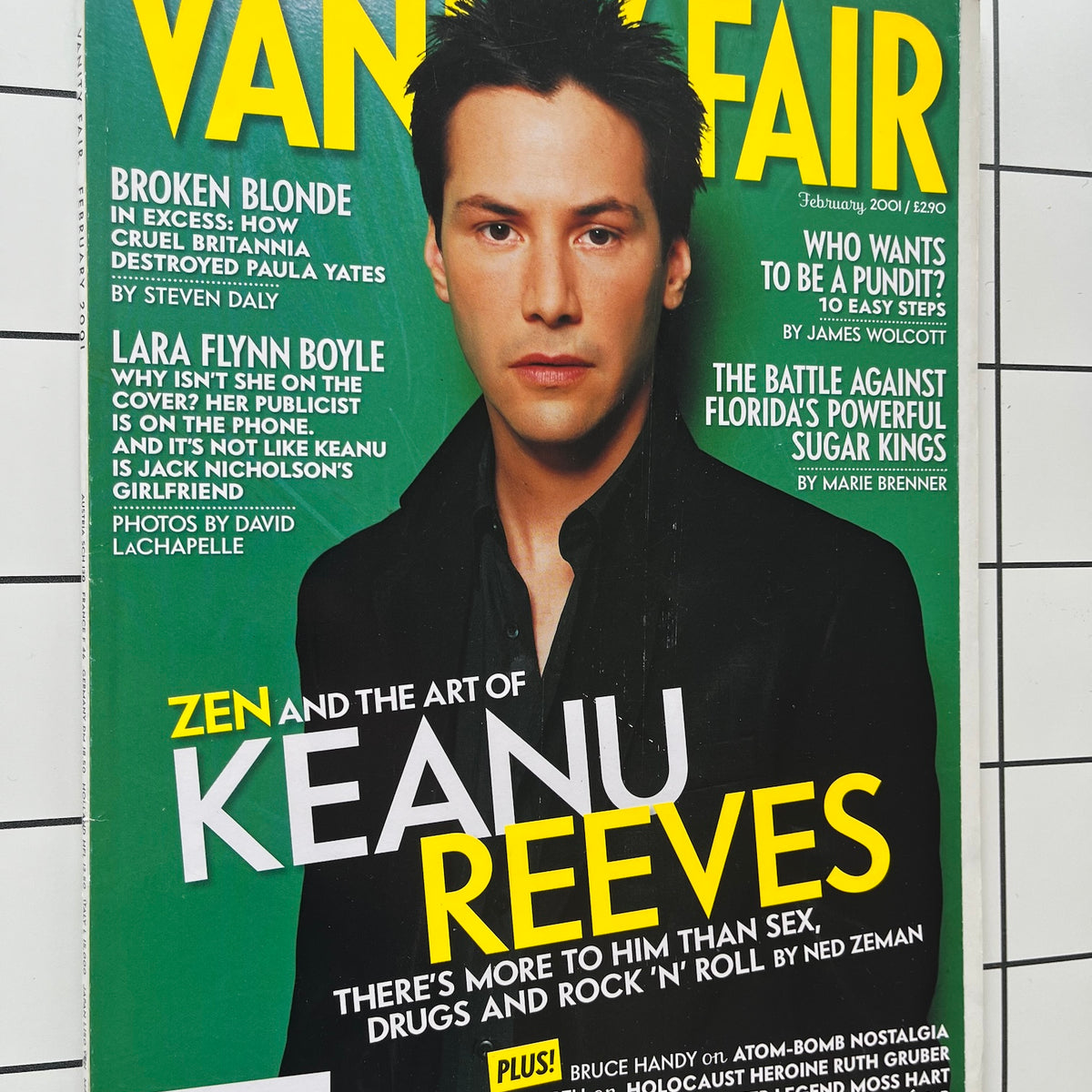 Vanity Fair Magazine - Keanu Reeves PAULA YATES Lara Flynn Boyle ...