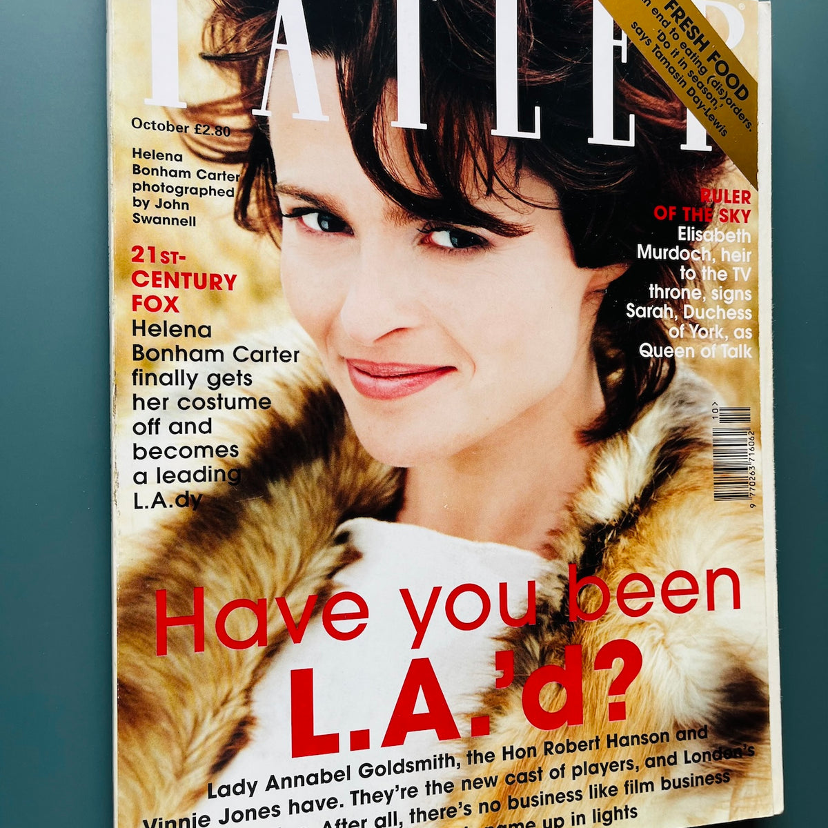 Tatler Magazine - Helena Bonham Carter JASMINE GUINNESS Amanda Harlech ...