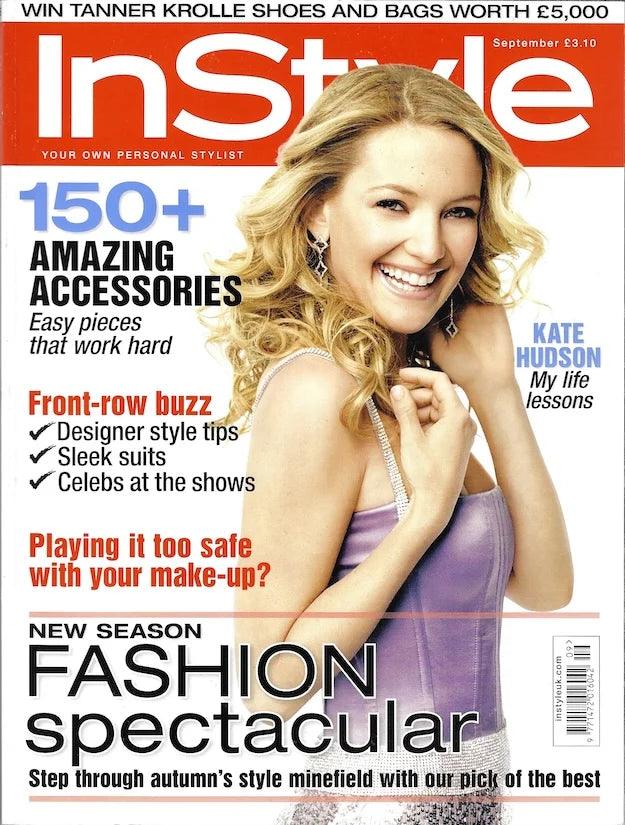 InStyle Magazine - Kate Hudson Thandie Newton Eva Herzigova – magazine ...