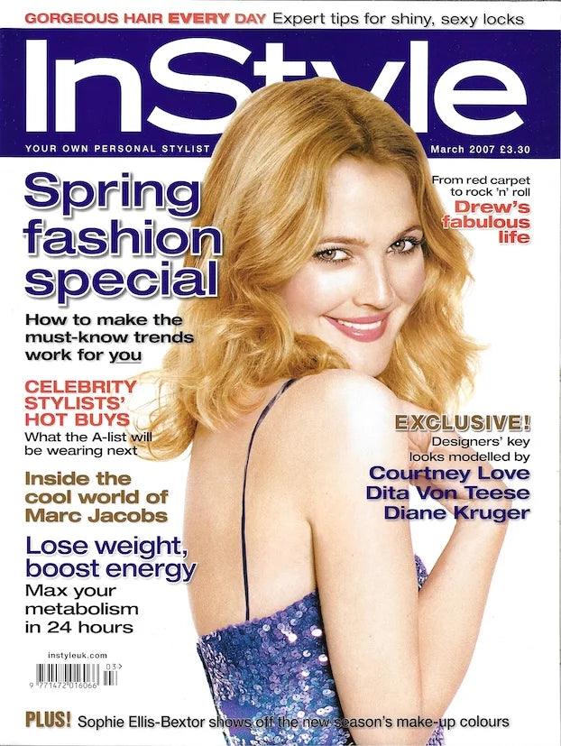 InStyle Magazine - Drew Barrymore Daisy Lowe Daria Wewrbowy – magazine ...