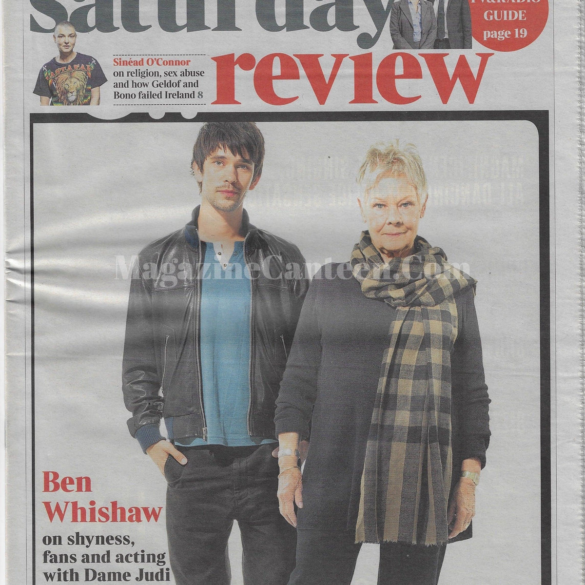 Saturday Review - Ben Whishaw & Judi Dench – magazine canteen