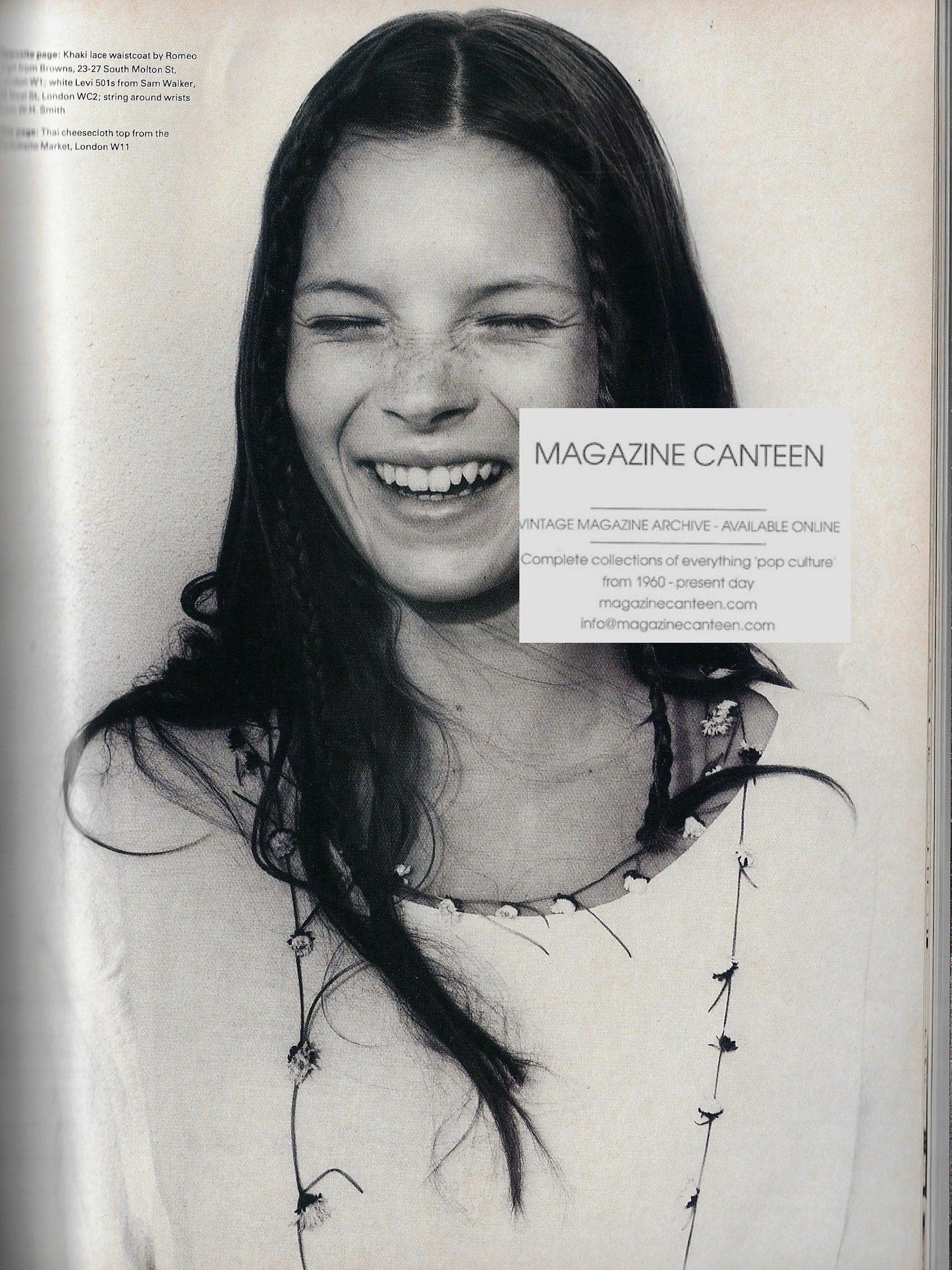The Face Magazine - July 1990 KATE MOSS Corinne Day SPIKE ISLAND ...