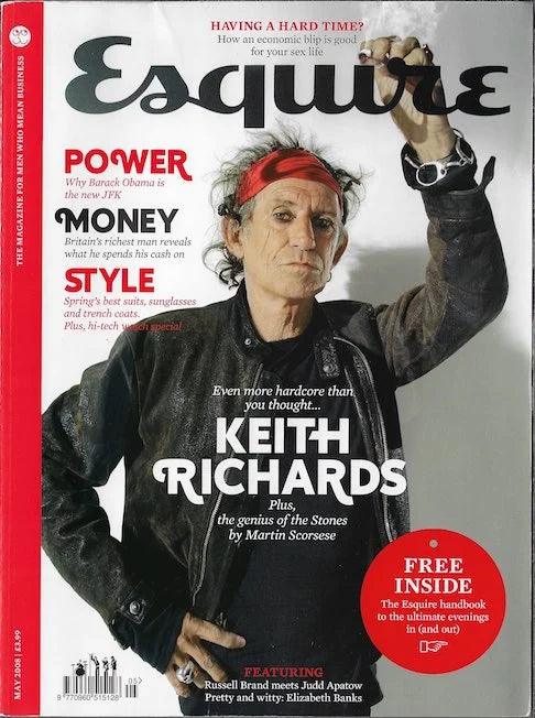 Esquire Magazine - Keith Richards The Rolling Stones – magazine canteen