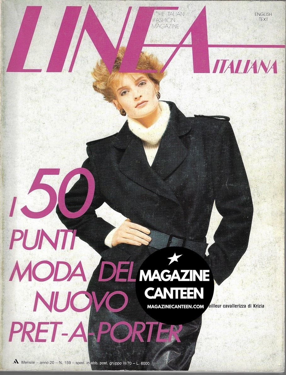 Linea Italiana Magazine - Icaro Kosac KIM KNOTT Gilles Bensimon 1984 ...
