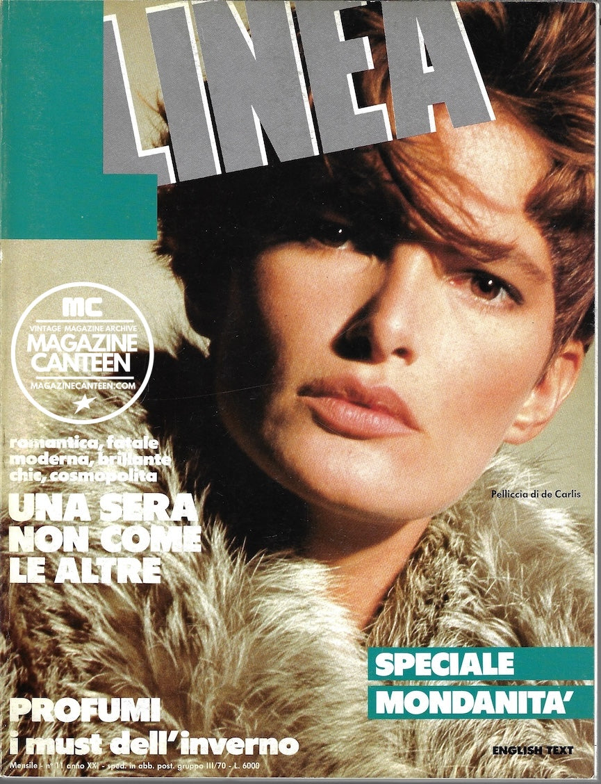 Linea Italiana Magazine - Lynne Koester 1985 HansPeter Schneider ...
