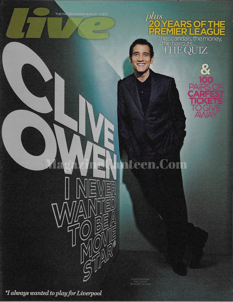 Live Magazine - Clive Owen – magazine canteen