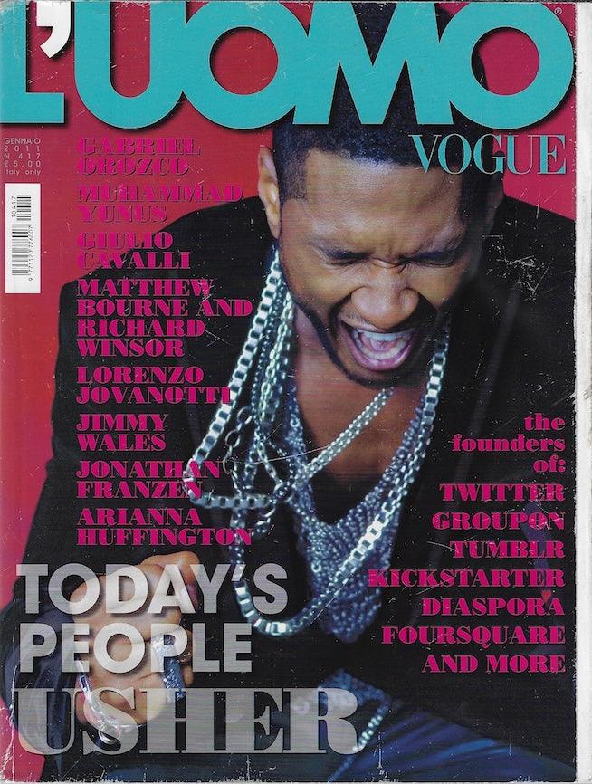 L'uomo Vogue Magazine - Usher BRUCE WEBER English Lads – magazine canteen