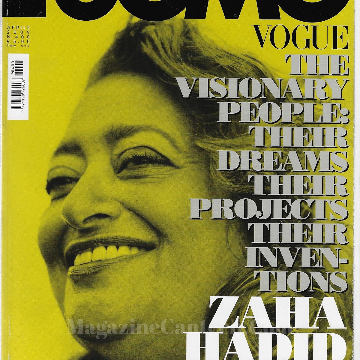 L'uomo Vogue Magazine 400 - Zaha Hadid – magazine canteen