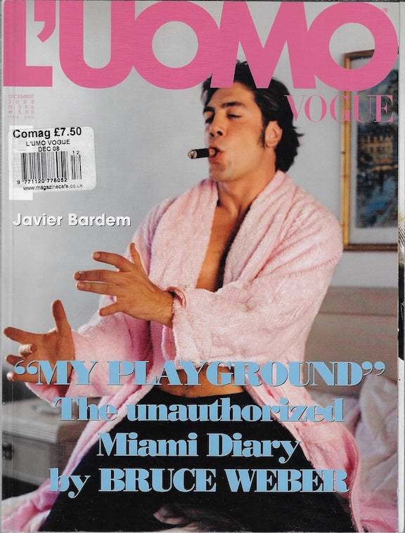 L'uomo Vogue Magazine - Javier Bardem BRUCE WEBER Chloe Sevigny JAMES ...