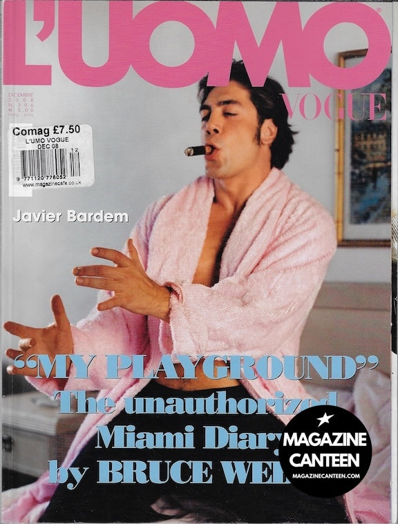 L'uomo Vogue Magazine - Javier Bardem BRUCE WEBER Chloe Sevigny JAMES ...