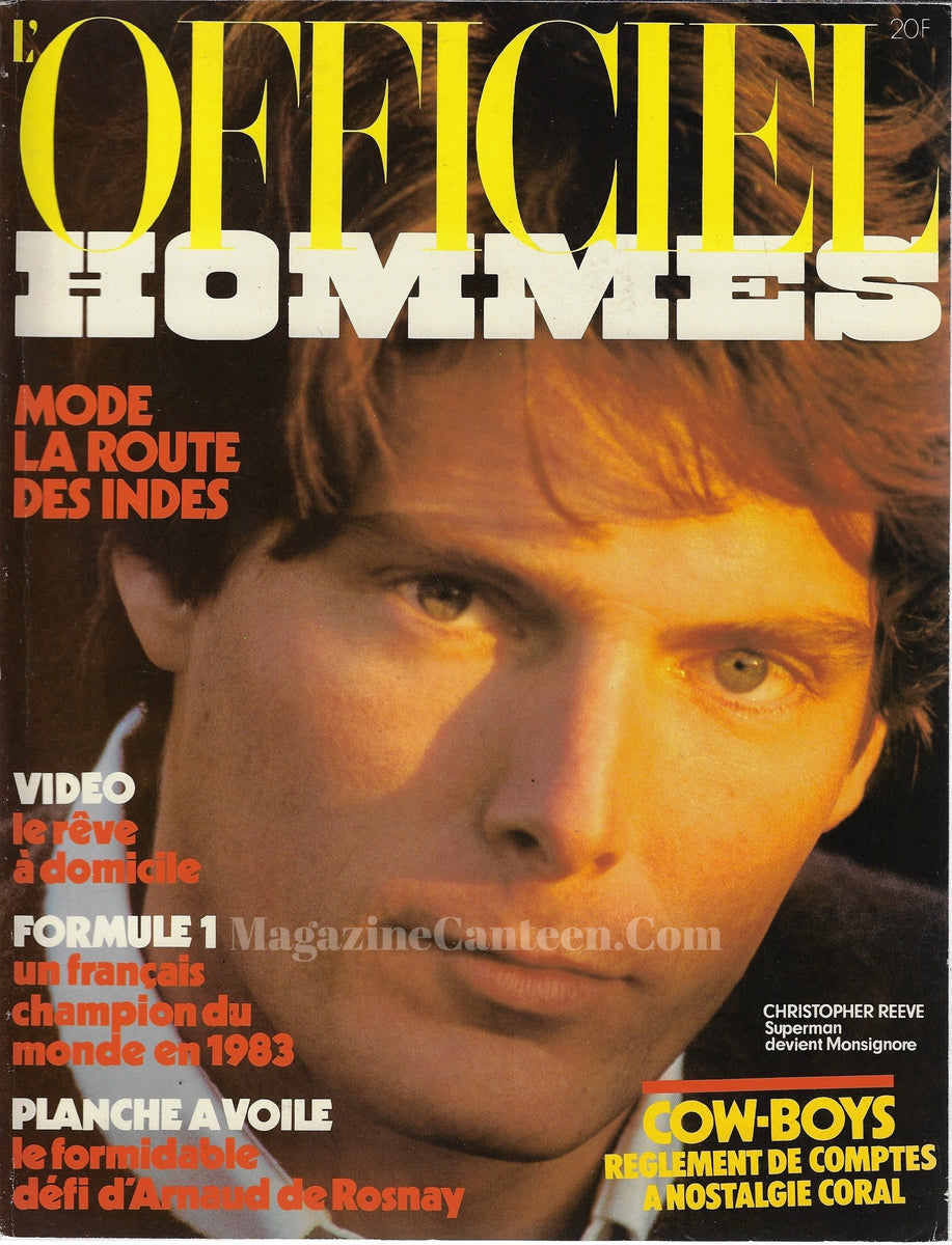 L'Officiel Hommes Magazine - Christopher Reeve – magazine canteen