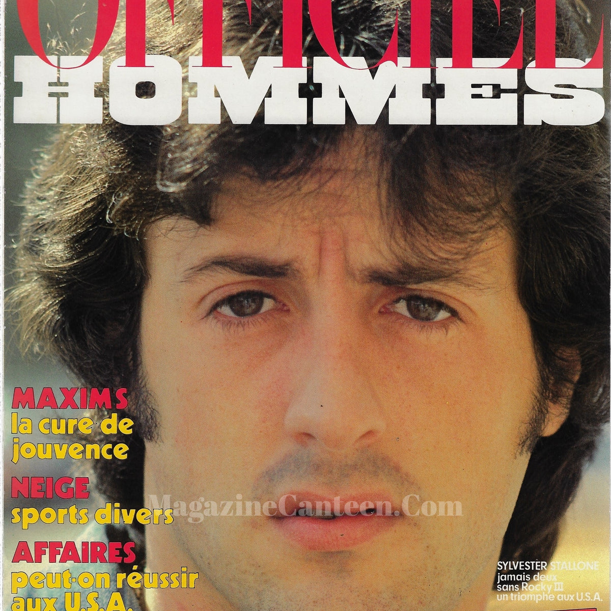 L'Officiel Hommes Magazine - Sylvester Stallone – magazine canteen