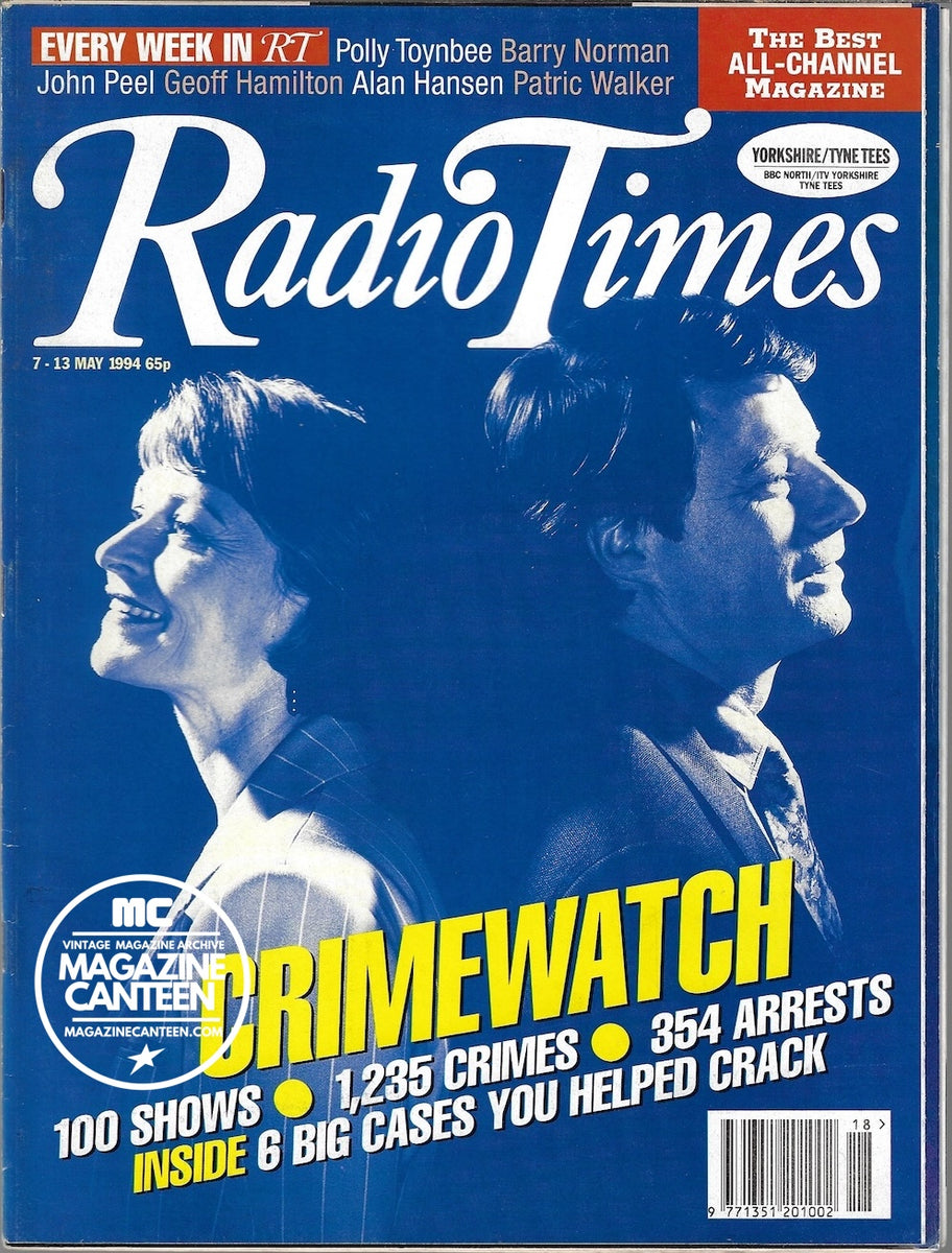 Radio Times Magazine - MARY GORE BOOTH Nigel Hawthorne – magazine canteen