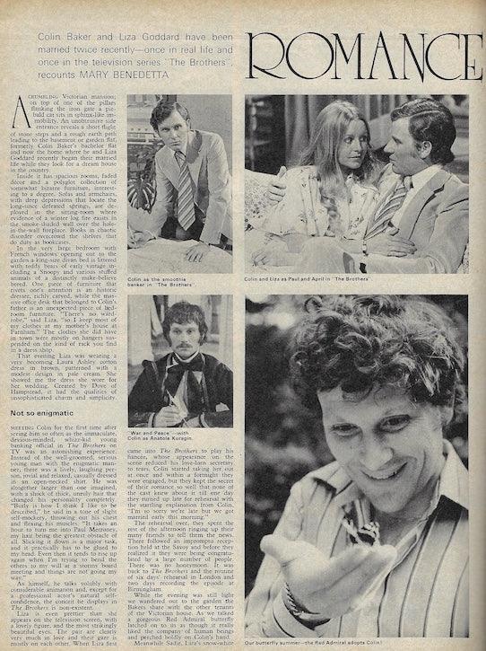 Woman And Home Magazine - Colin Baker LIZA GODDARD Romance In Duplicat ...