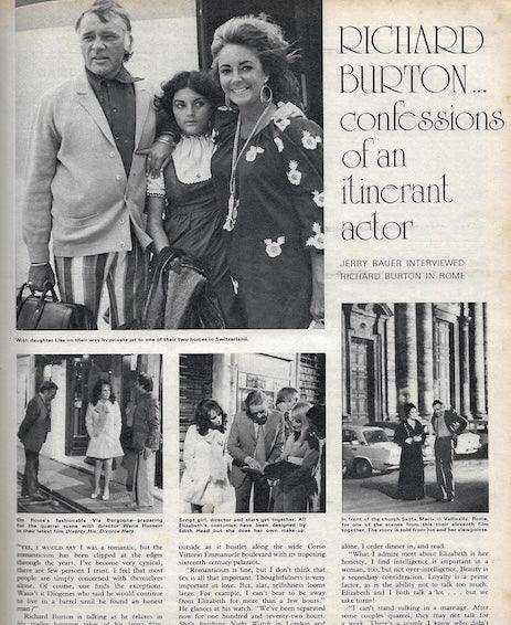 Woman And Home Magazine - Richard Burton ELIZABETH TAYLOR Michael Murr ...