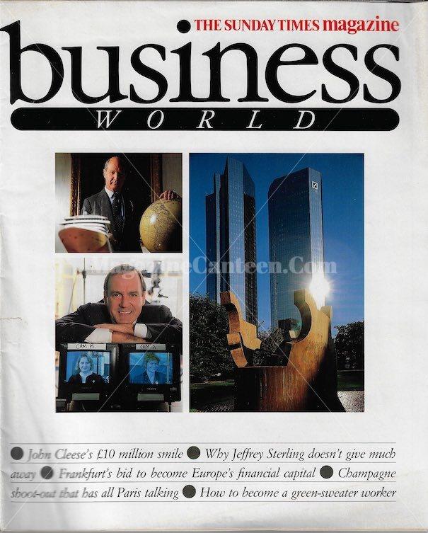The Sunday Times Magazine - Business World John Cleese – magazine canteen
