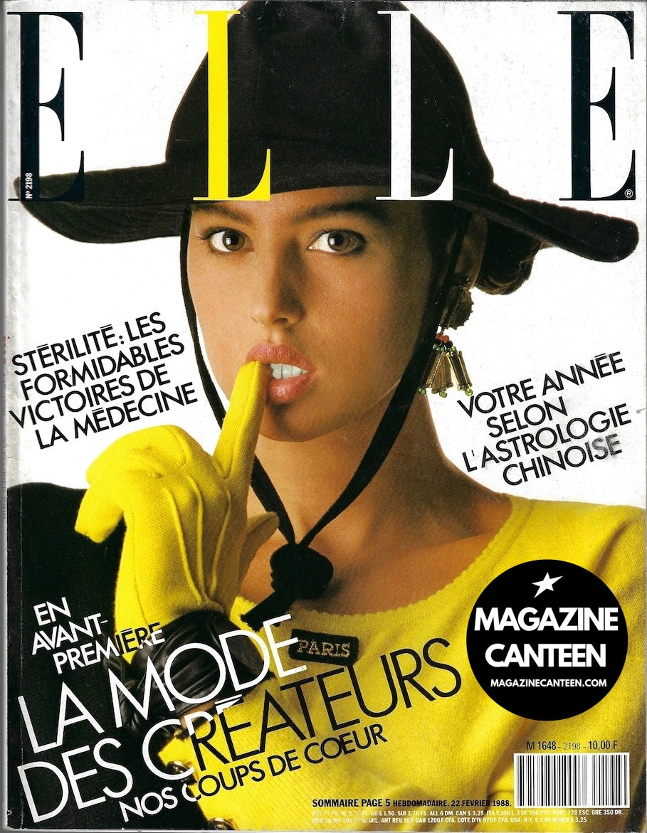 French ELLE Magazine - Oliviero Toscani MONICA BELLUCCI Greta Scacchi ...