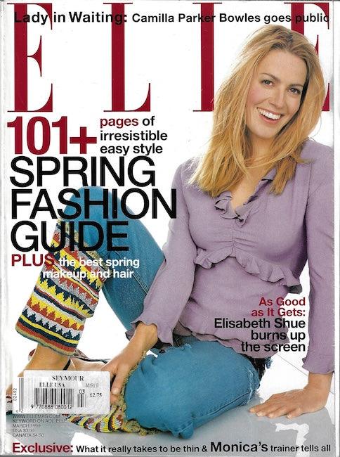 Elle Magazine USA - Elisabeth Shue BRIDGET HALL Christian Bale ...