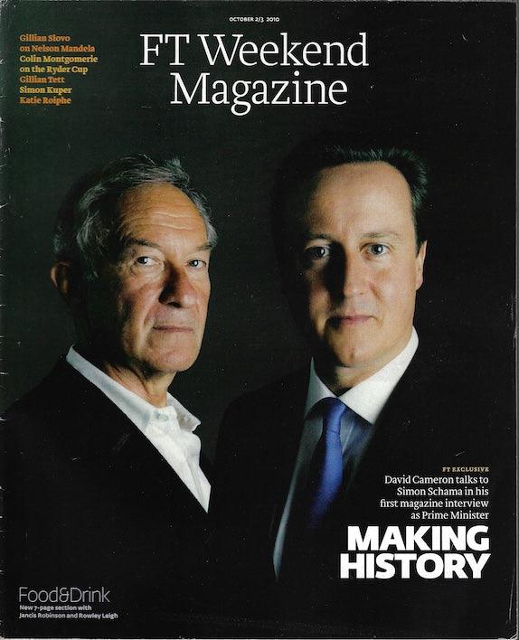 FT Weekend Magazine - David Cameron Ernesto Bertarelli – magazine canteen