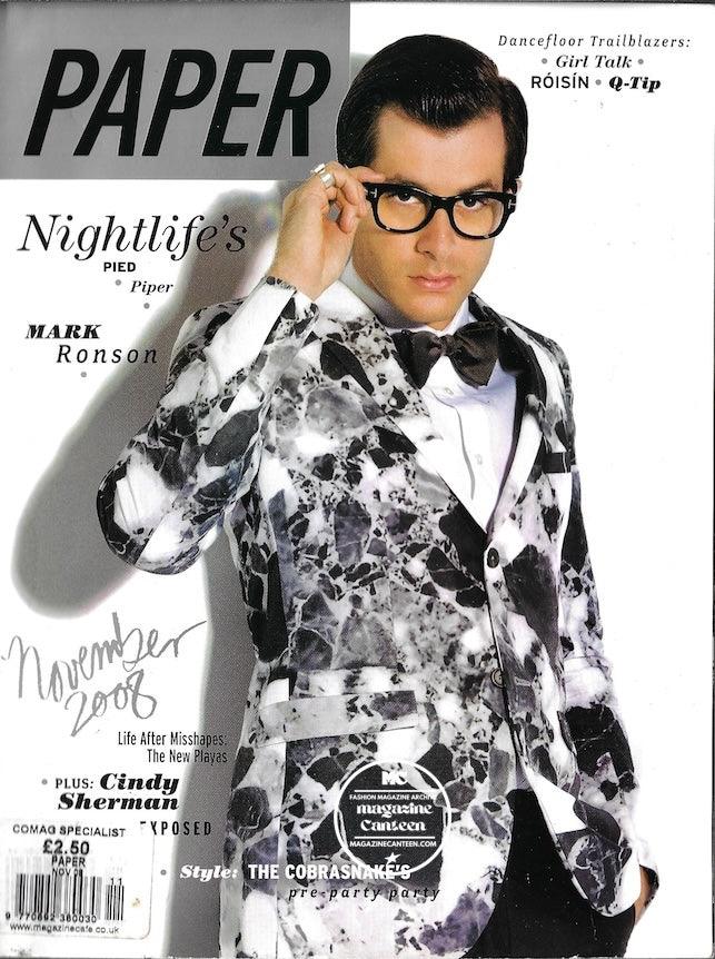 Paper Magazine - Mark Ronson – magazine canteen