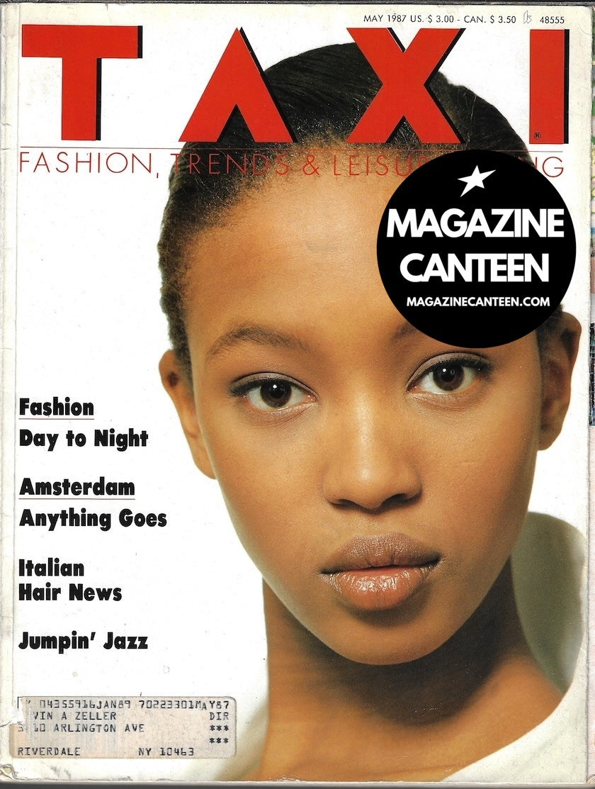 Taxi Magazine - Naomi Campbell Tatjana Patitz 1987 rare – magazine canteen