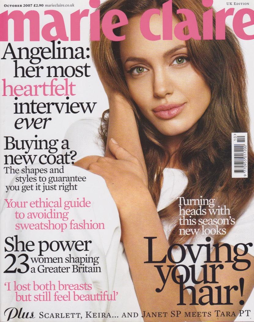 Marie Claire Magazine - Angelina Jolie TARA PALMER TOMKINSON – magazine ...