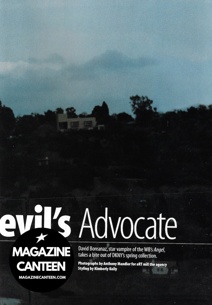 Maxim Magazine USA - David Boreanaz Devils Advocate – magazine canteen