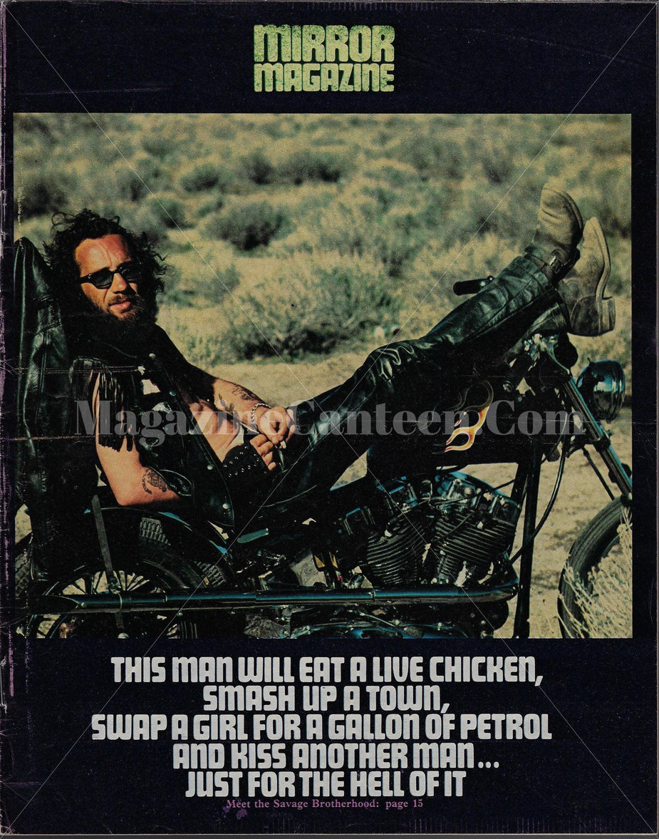 Mirror Magazine - Hells Angels Roger Charity Fashion – magazine canteen