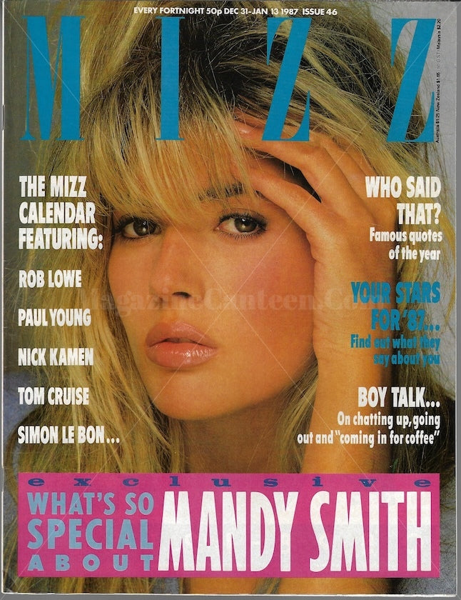 Mizz Magazine - Mandy Smith Fuzzbox Brian Aris A – magazine canteen
