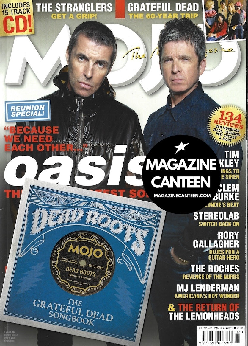 Mojo Magazine - OASIS July 2025 Noel LIAM Gallagher – magazine canteen