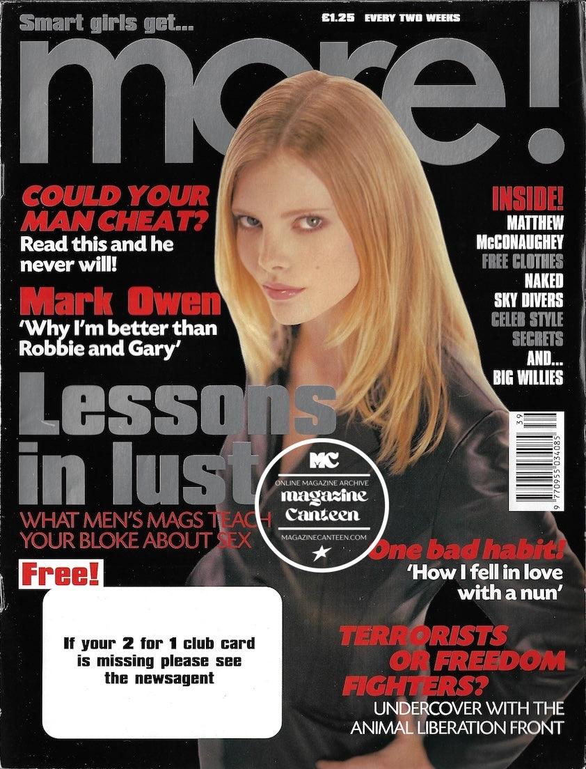More Magazine - Mark Owen TAKE THAT Matthew McConaughy – magazine canteen
