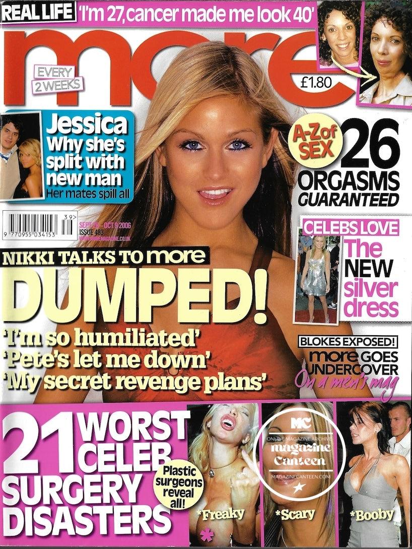 More Magazine - Nikki Grahame GLYN Big Brother – magazine canteen