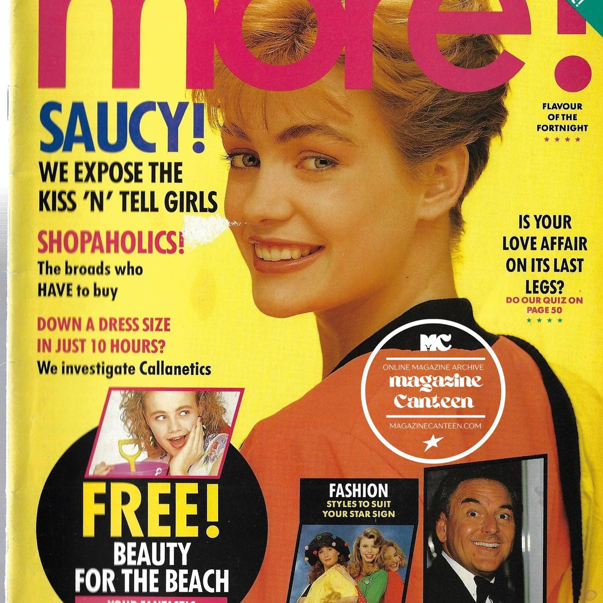 More Magazine - Mark Powley Michelle Collins – magazine canteen