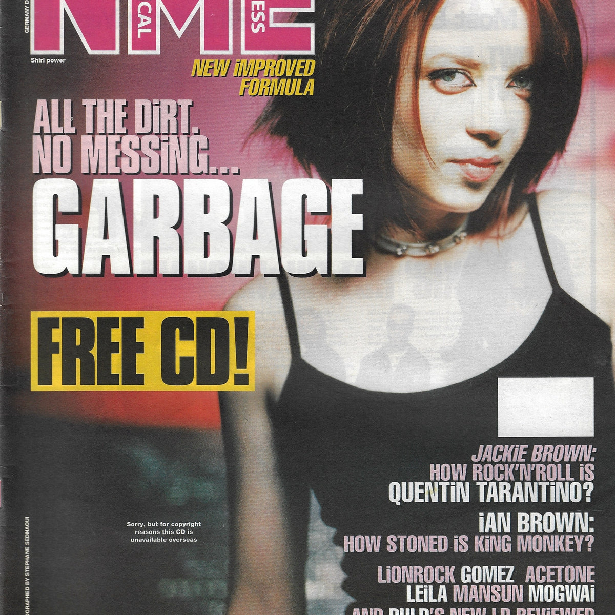 The NME Magazine - Shirley Manson IAN BROWN Stone Roses – magazine canteen