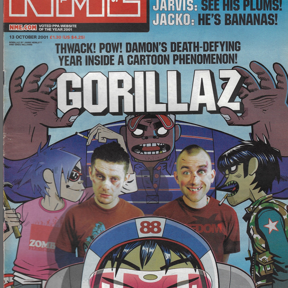 The NME Magazine - Gorillaz Daman Albarn Jamie Hewlett – magazine canteen