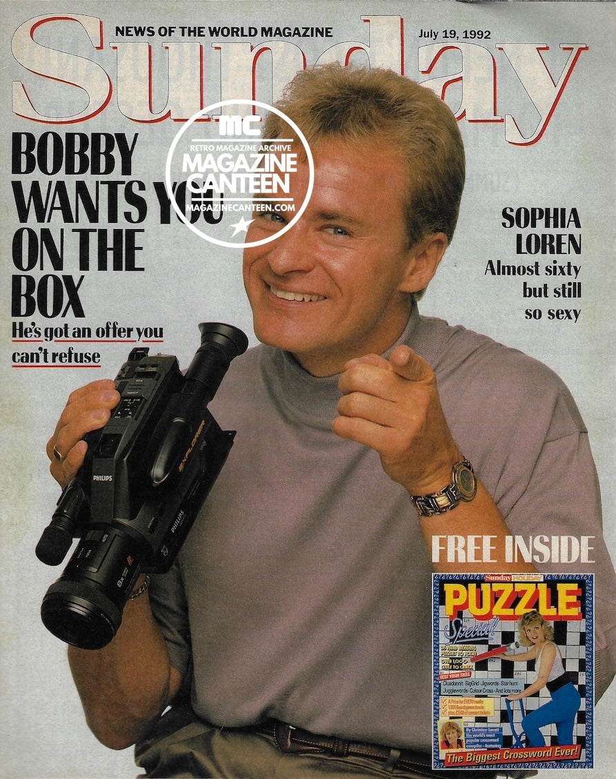 Sunday Magazine - Bobby Davro – magazine canteen