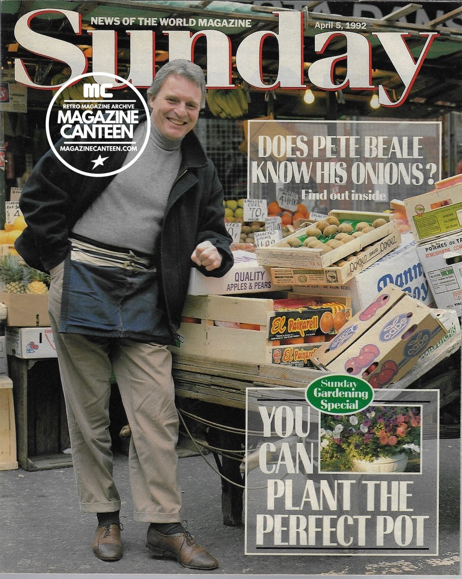 Sunday Magazine - Peter Dean EASTENDERS Caroline Goodall – magazine canteen