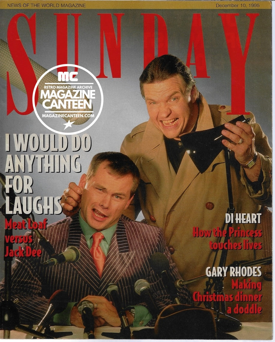 Sunday Magazine - JACK DEE Meat Loaf JONATHAN ROSS – magazine canteen