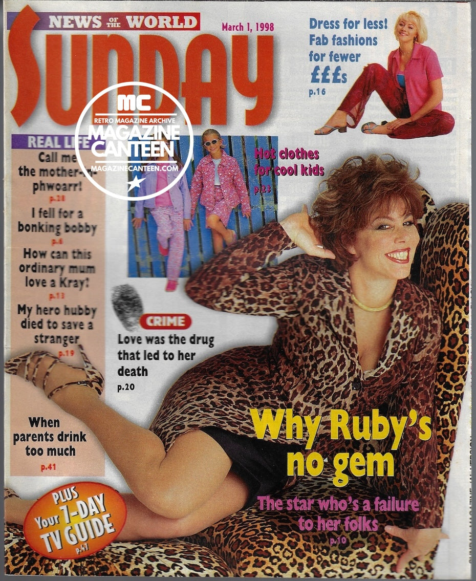 Sunday Magazine - Ruby Wax – magazine canteen