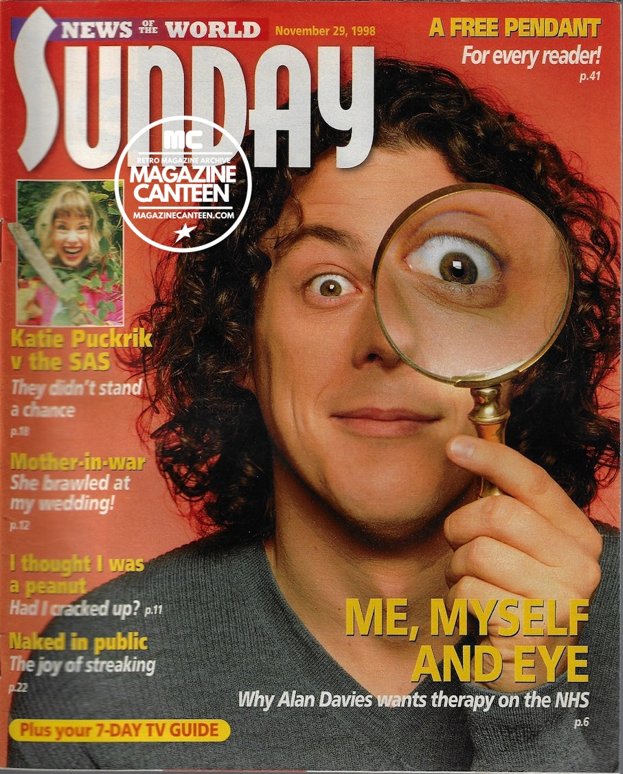 Sunday Magazine - ALAN DAVIES Katie Puckrik – magazine canteen