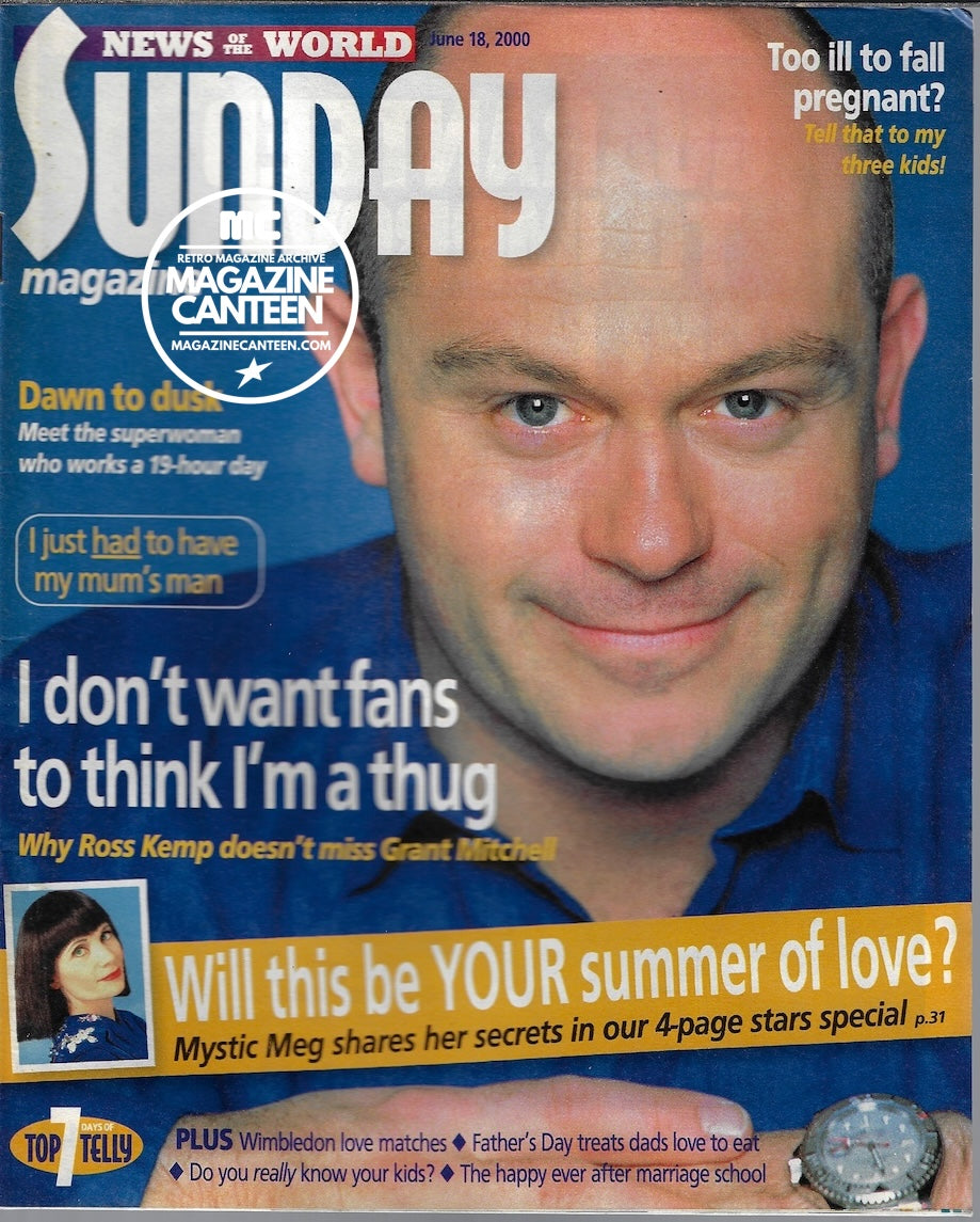 Sunday Magazine - Ross Kemp – magazine canteen